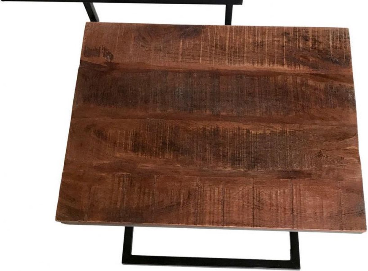 Laptoptafel - Zetel bijzet tafeltje - Salontafel - Bijzettafel Metallge ...