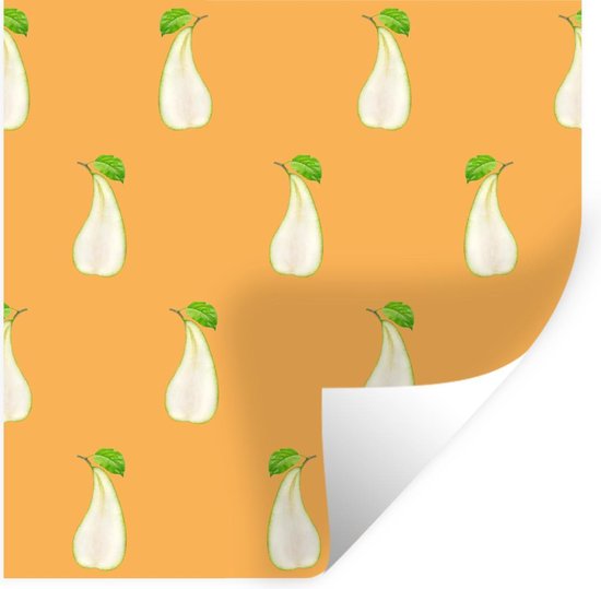 Muurstickers - Sticker Folie - Peer - Pastel - Patroon - 120x120 cm ...