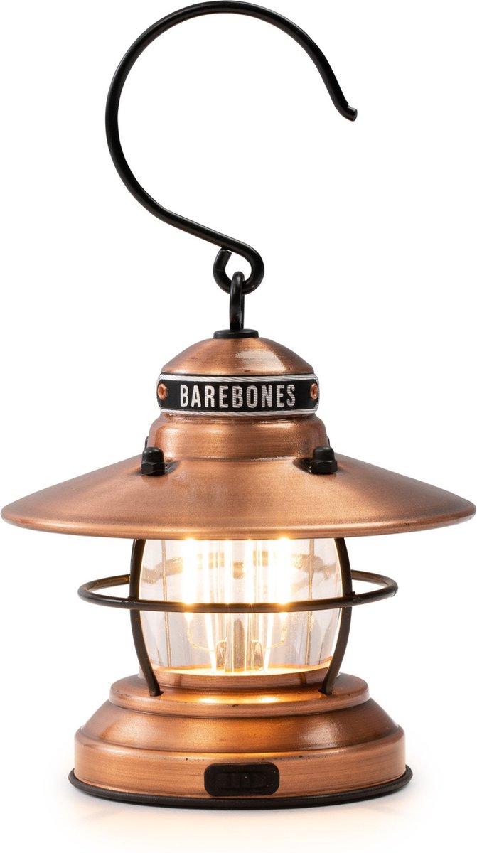 Barebones Mini Edison Lantern - tafellampen elektrisch - koperkleur | bol.com