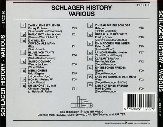 Schlager History, various artists | CD (album) | Muziek | bol