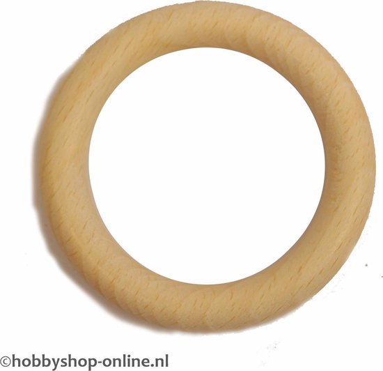Ring - Hout - 85 x 12 mm - 1 stuk | bol