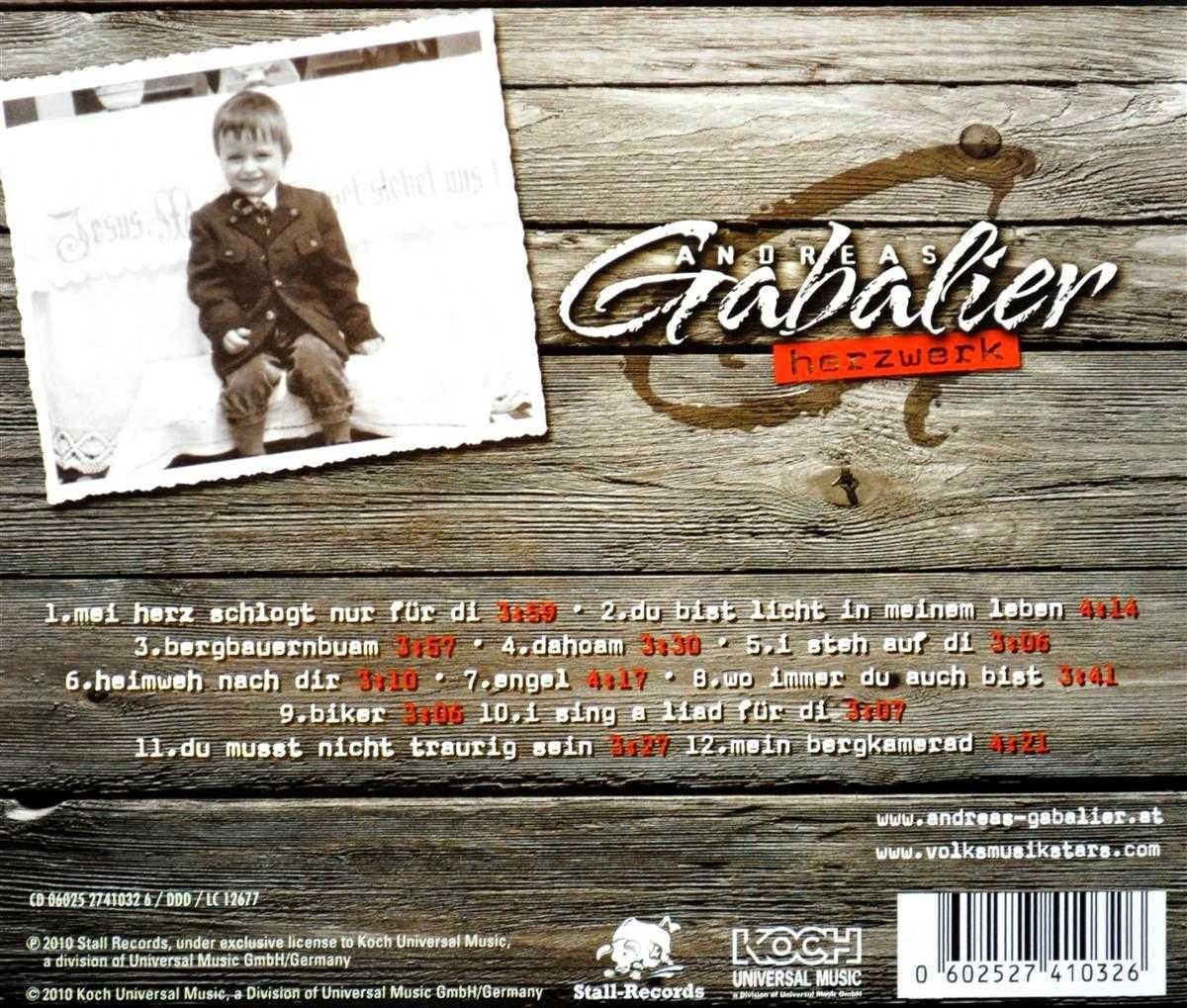 Andreas Gabalier - Herzwerk (CD), Andreas Gabalier | CD (album ...