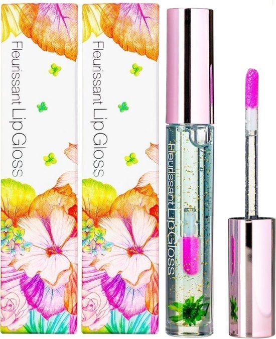 GLAMFOX Moonlight Flower Lip Gloss - 24 Karaat Goudkorrels Lipgloss met ...