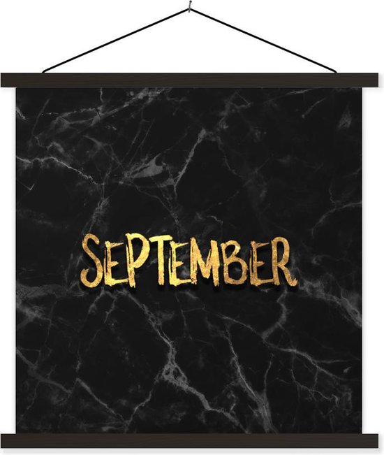 Posterhanger incl. Poster - Schoolplaat - Kalender - September - Goud ...