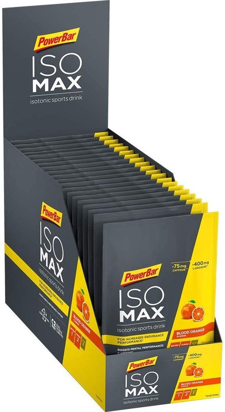 PowerBar ISOMAX Isotonic Sports Drink 20 x 50g Blood Orange | bol.com