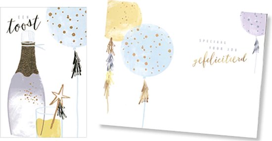 Wenskaart - Gefeliciteerd - Hallmark - 3 stuks | bol