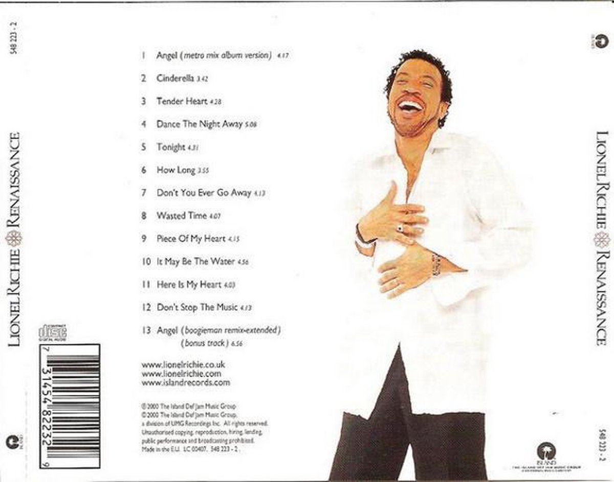 bol.com | Renaissance, Lionel Richie | CD (album) | Muziek