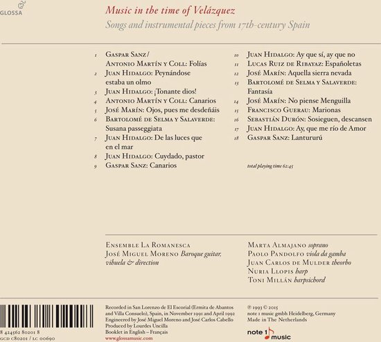 Ensemble La Romanesca, José Miguel Moreno - Music In The Time Of ...