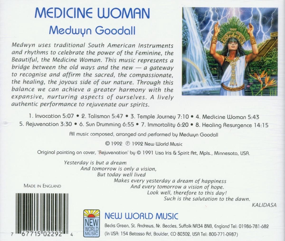Medicine Woman, Medwyn Goodall | CD (album) | Muziek | bol.com