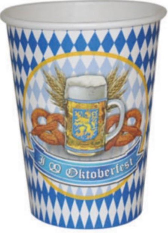 Set 8 bierfeest bekers - Feestdecoratievoorwerp | bol