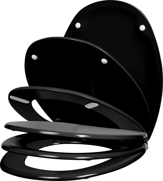 Allibert wc-bril SERENITY² - geperst hout - soft close - afklikbaar ...