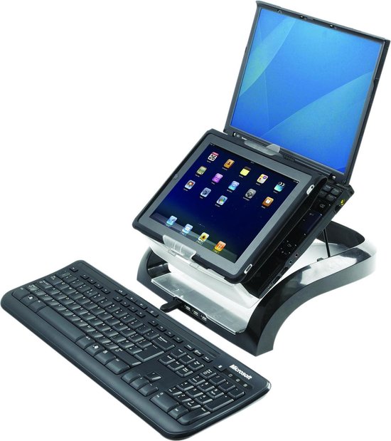Fellowes laptop standaard Smart Suites multimedia werkstation, zwart ...