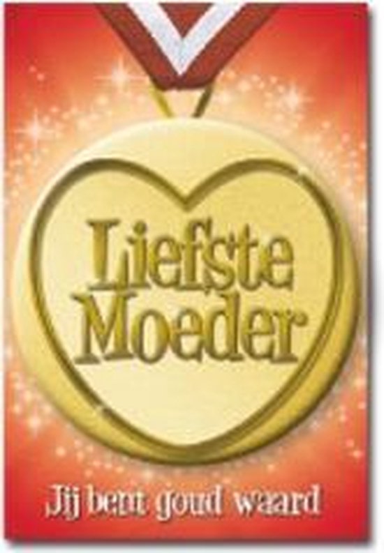 button wenskaart + envelop - Liefste Moeder | bol.com