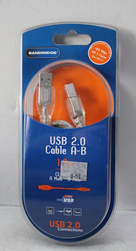 Bandridge USB 2.0 Kabel A-B | bol.com