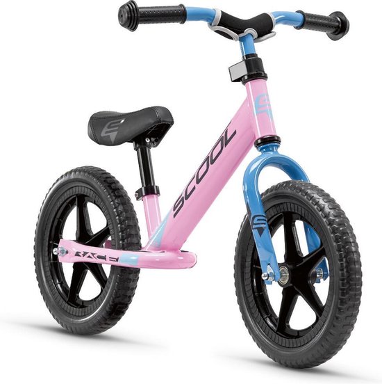 S'COOL Loopfiets PedeX Race - vanaf 2 jaar - roze/blauw/zwart | bol