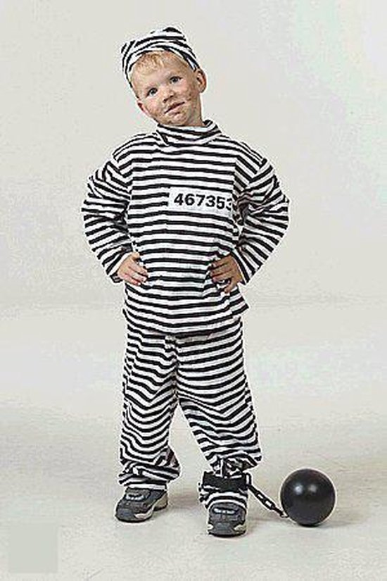 Gestreept boeven pak voor kinderen 176 | bol.com