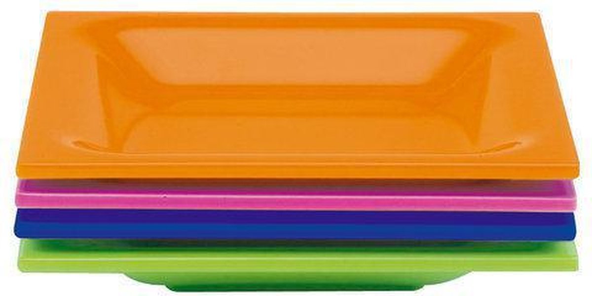 Zak!Designs Tapasbordjes - Rainbow - Set van 4 stuks | bol
