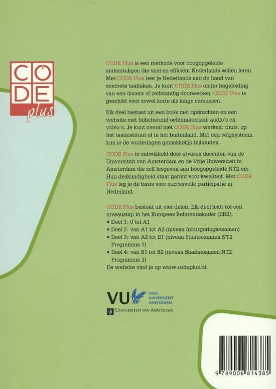 Code plus / deel 4 B1-B2 / deel Takenboek | 9789006814385 | Boeken | bol