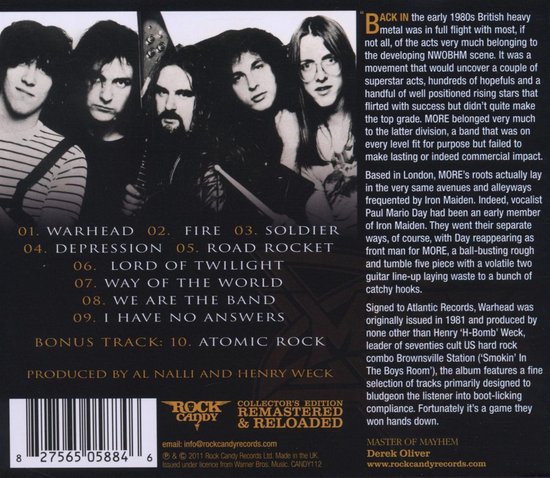 Warhead, More | Muziek | bol
