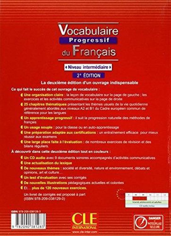 Vocabulaire Progressif Du Francais | 9782090381283 | Anne Goliot-Lete ...