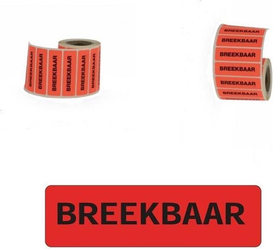 Breekbaar sticker | bol