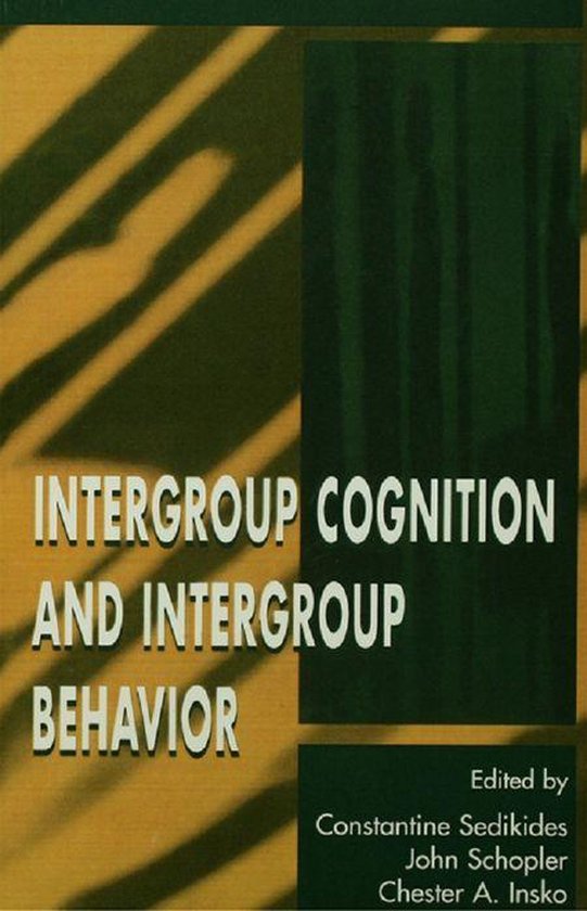 Applied Social Research Series - Intergroup Cognition and Intergroup Behavior... | bol.com