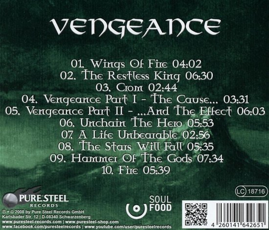 Vengeance, Crom | CD (album) | Muziek | bol.com