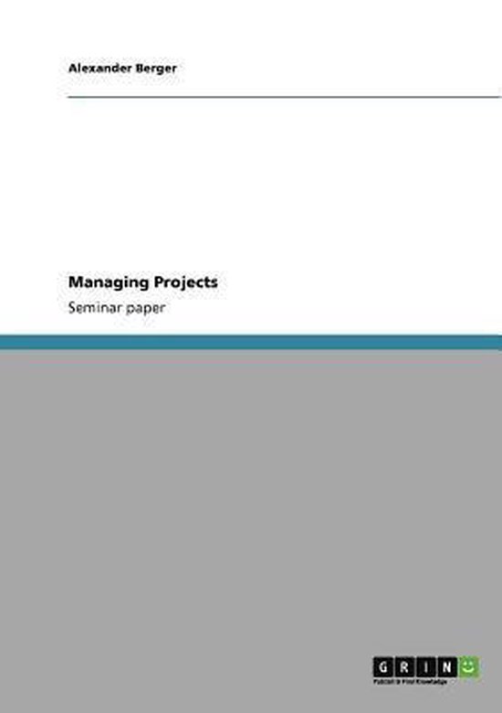 Managing Projects | 9783640939176 | Alexander Berger | Boeken | bol