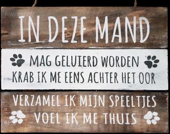 Wandbord - In deze mand mag..... | bol