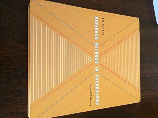 Research Methods In Psychology, Gary Heiman | 9780395903353 | Boeken ...