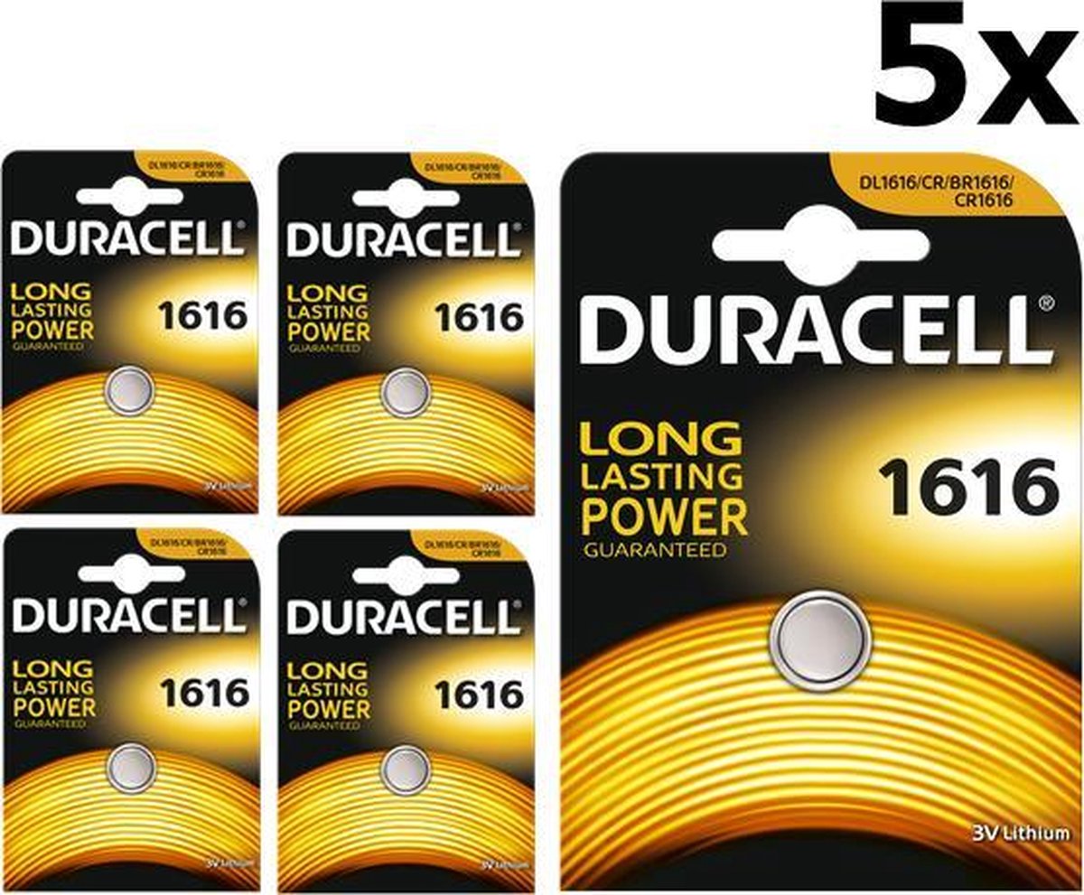 5 Stuks Duracell CR1616 lithium batterij | bol.com