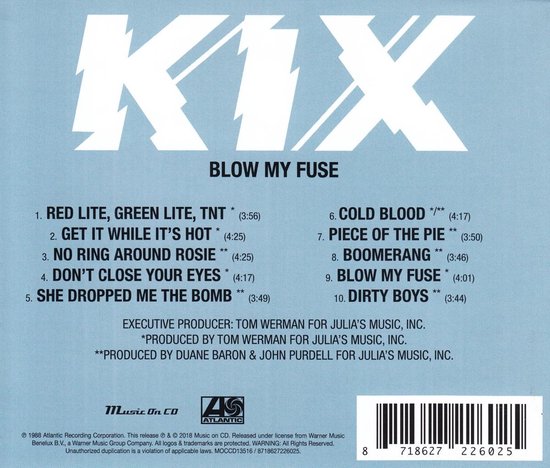 Blow My Fuse, Kix | CD (album) | Muziek | bol