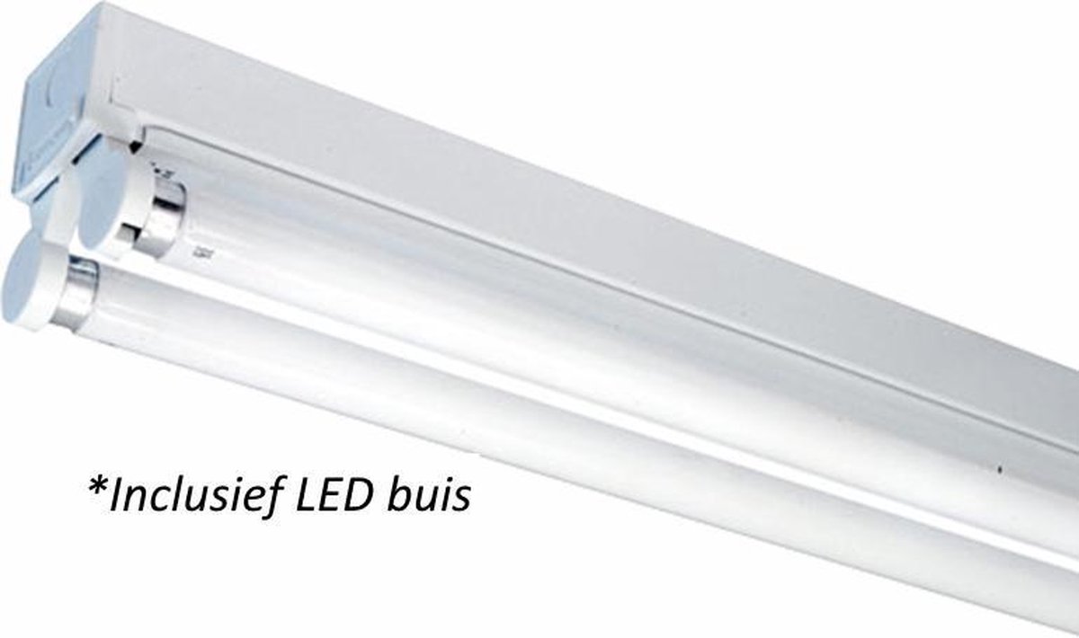 LED Buis armatuur 120cm - Dubbel | Inclusief LED buizen - Natuurlijk ...