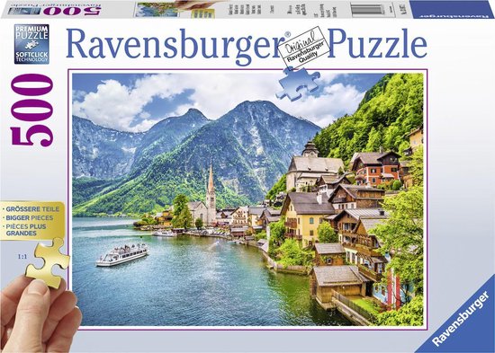 Ravensburger puzzel Hallstatt in Oostenrijk - Legpuzzel - 500 stukjes | bol