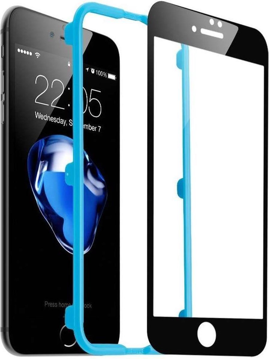 ESR 3D Full Cover Glass Apple iPhone 8/7 Plus Met Montage Frame Black ...