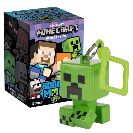 Minecraft Bobble Mobs Sleutelhanger / Backpack Hanger Blind Box Serie 1 ...