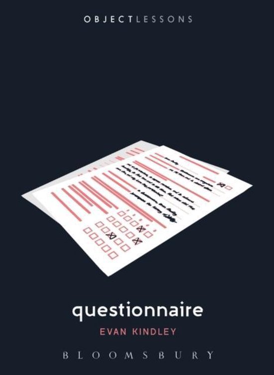 Questionnaire, Dr Evan Kindley | 9781501314773 | Boeken | bol.com