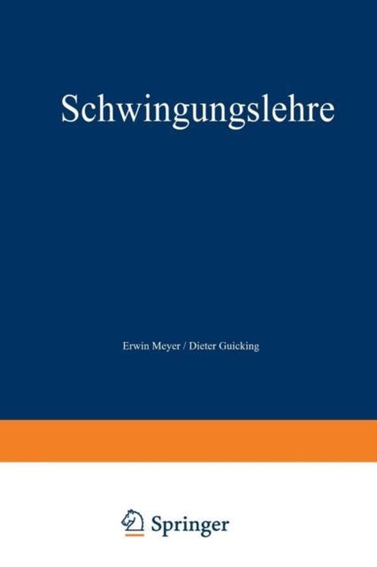 Schwingungslehre | 9783528082543 | Erwin Meyer | Boeken | bol.com
