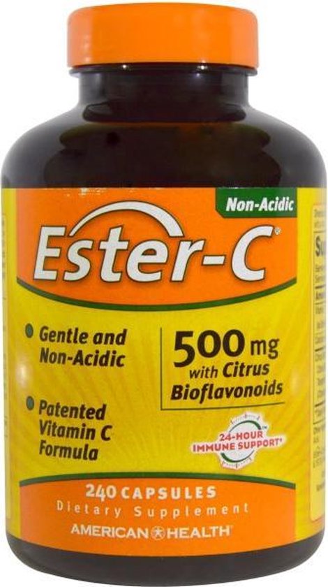 Ester-C- 500 mg with Citrus Bioflavonoids (240 Capsules) - American ...