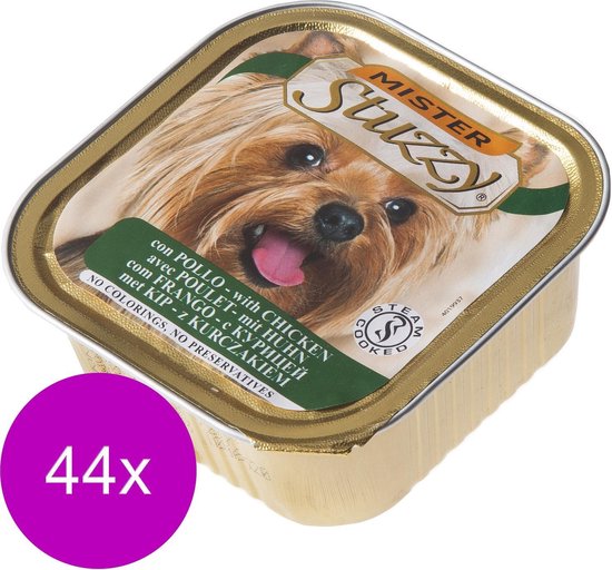 Mister Stuzzy Dog Paté 150 g - Hondenvoer - 44 x Kip | bol
