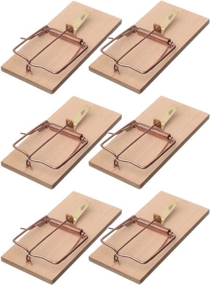 6x Rattenvallen/rattenklemmen 17 cm - Ongediertebestrijding ...