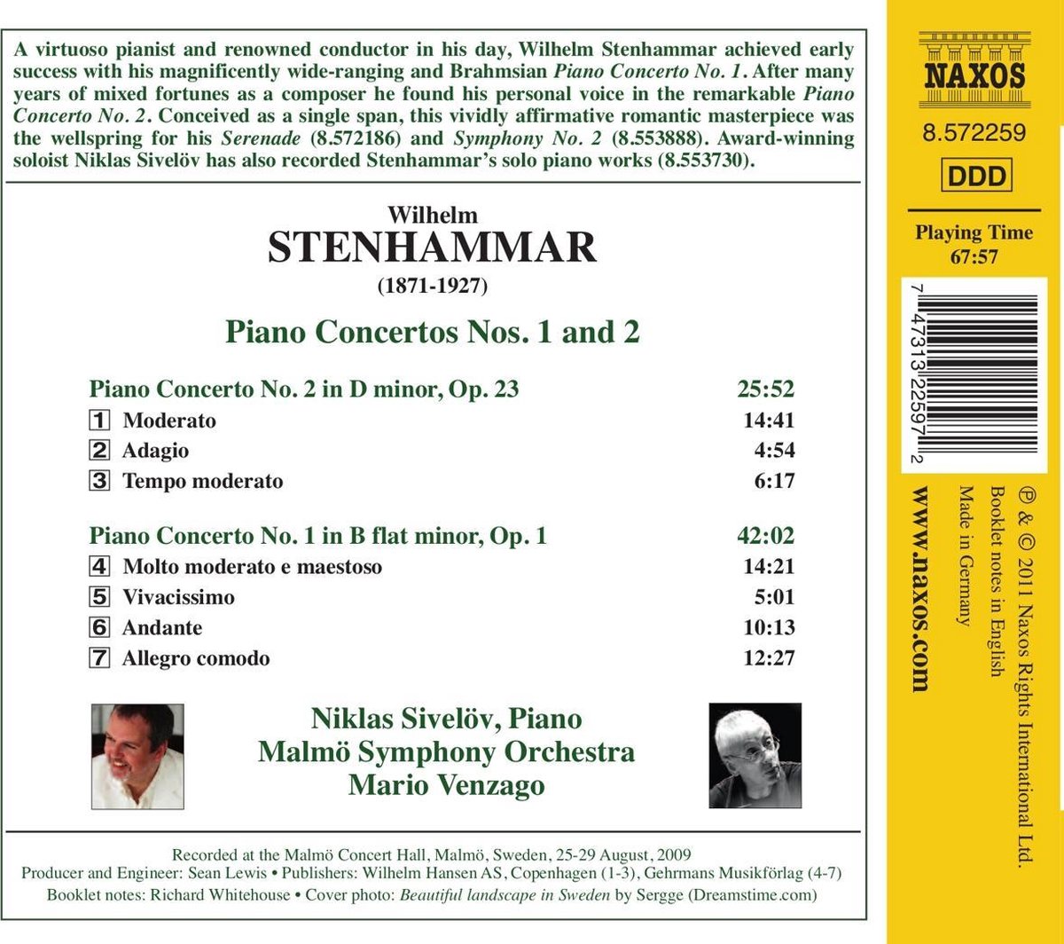 Niklas Sivelov, Malmö Symphony Orchestra, Mario Venzago - Stenhammar ...