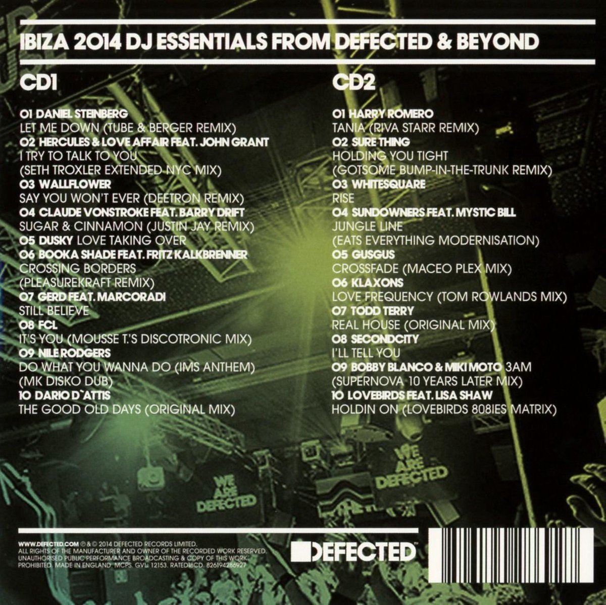 Defected Presents Most Rated Ibiza, various artists | CD (album ...