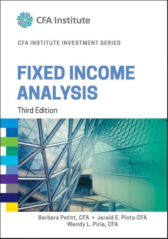Fixed Income Analysis 3Rd Ed | 9781118999493 | Barbara Petitt | Boeken ...