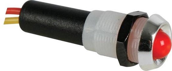 Led Lamp 24V Rood - Chromen Behuizing | bol