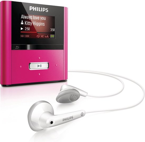 Philips GoGear Raga 2 GB - Roze | bol.com