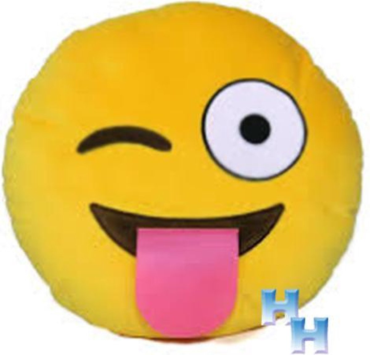 Emoji - Emoticon - Smiley - Knuffel -kussen "crazy" | bol.com