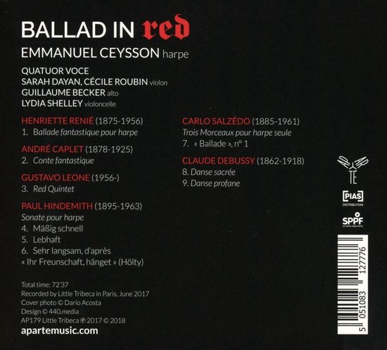 Emmanuel Ceysson: Ballad in Red, Emmanuel Ceysson | CD (album) | Muziek ...