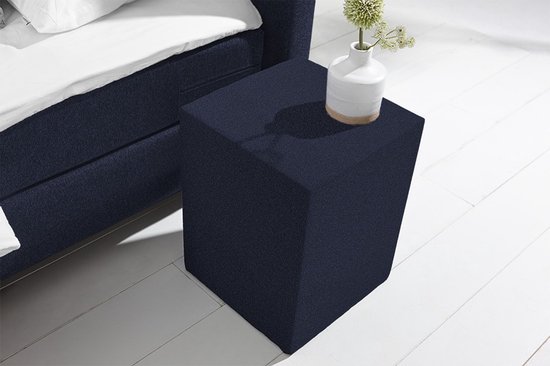 Beter Bed Select hocker Salerno - Navy | bol.com