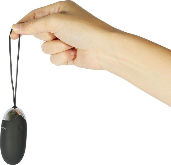 Moqqa Peach Remote Control Egg - Oplaadbaar Vibrerend Ei - Zwart | bol.com